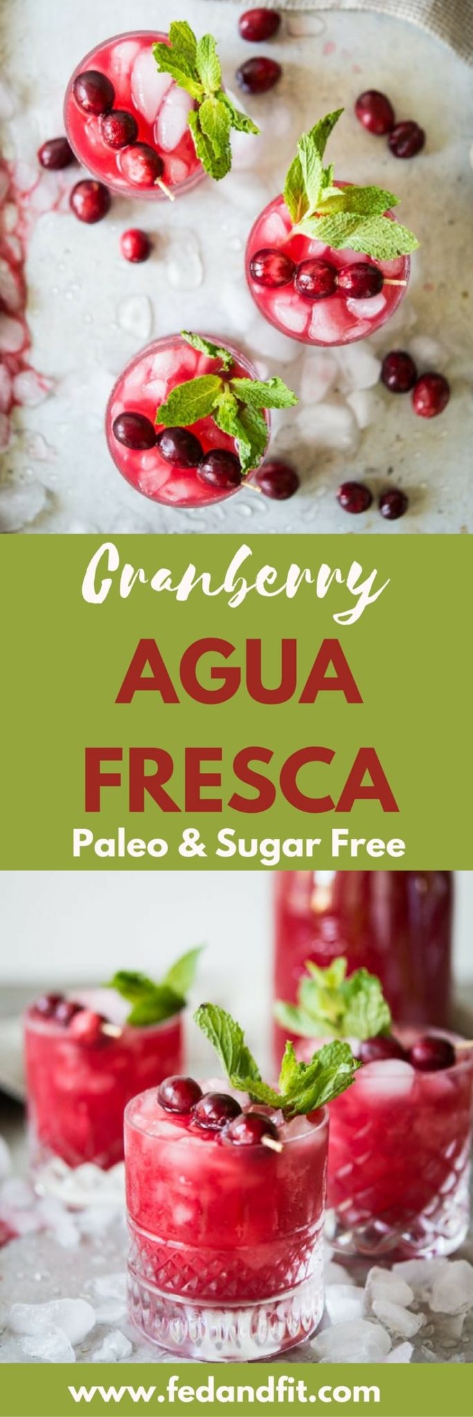 Cranberry Agua Fresca