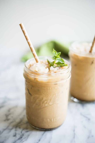 Easy Mint Simple Syrup + Two Tasty Drinks - Fed and Fit