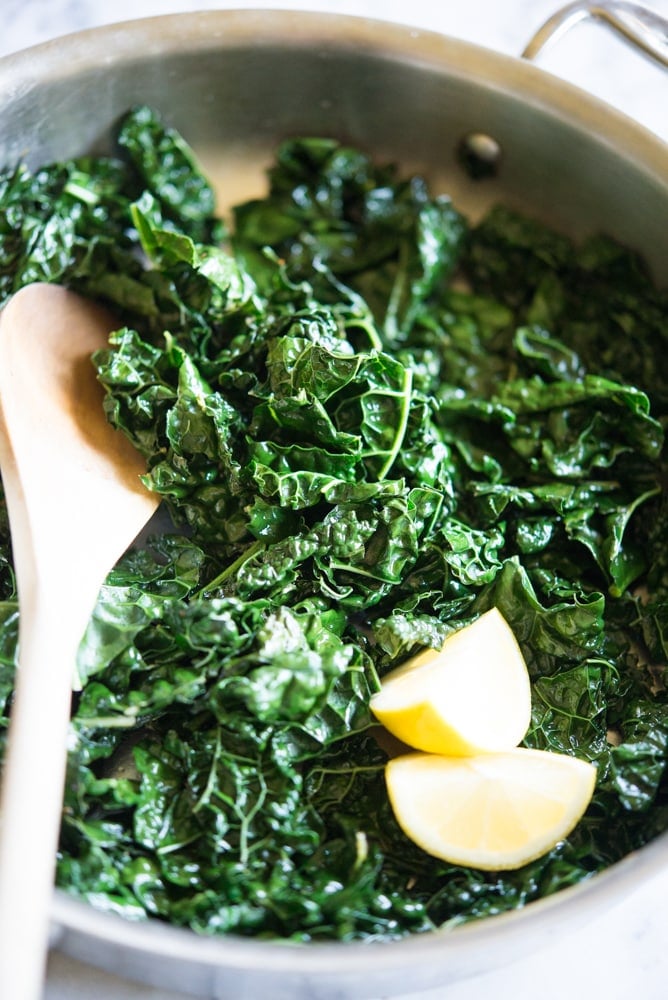 Lemony Sautéed Kale - Fed & Fit