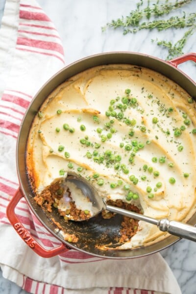 Cottage Pie with Roasted Garlic Cauliflower Mash - Fed & Fit