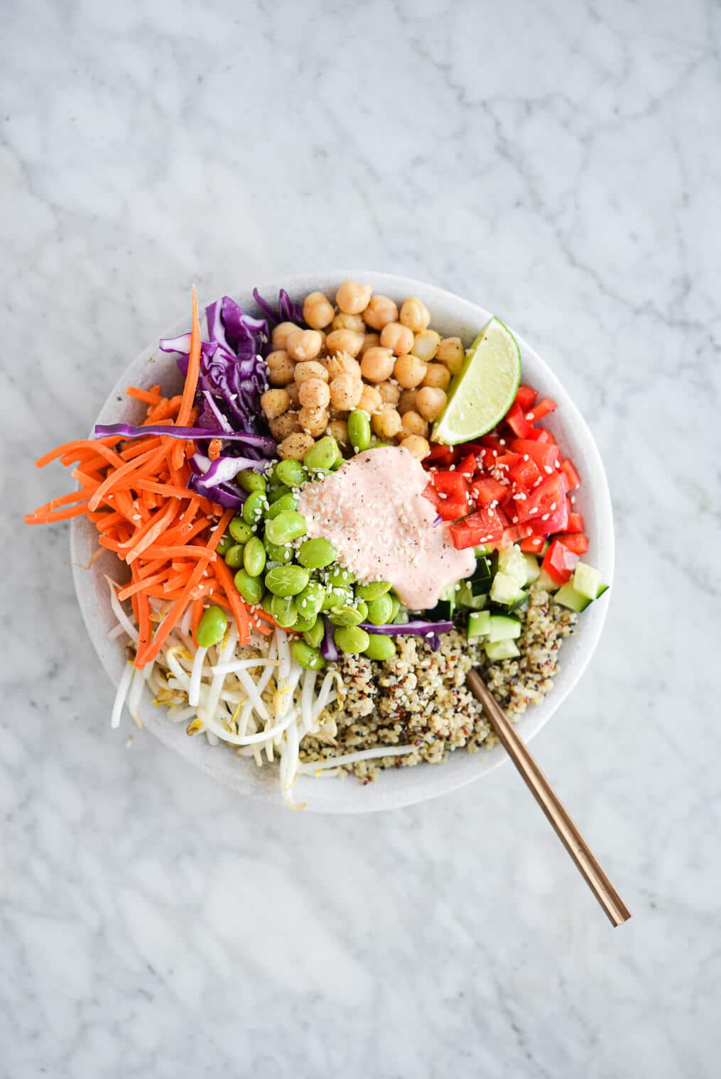 Thai-Inspired Buddha Bowls with Red Curry Sauce - Fed & Fit