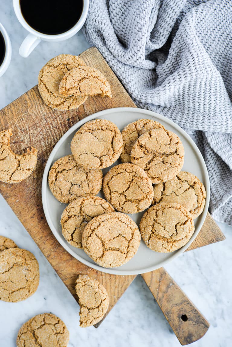 Chewy Ginger Molasses Cookies - Fed & Fit