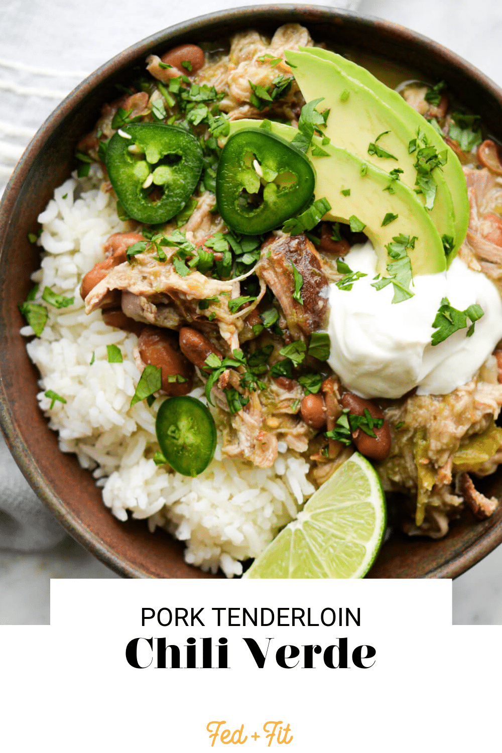 Pork Chili Verde Recipe - Fed & Fit