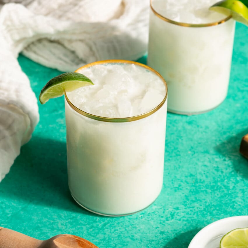 Easy Mocktail Recipe with Coconut and Lime - Fed & Fit