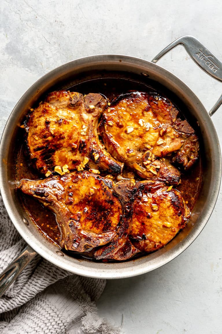 The Best Honey Garlic Pork Chops - Fed & Fit