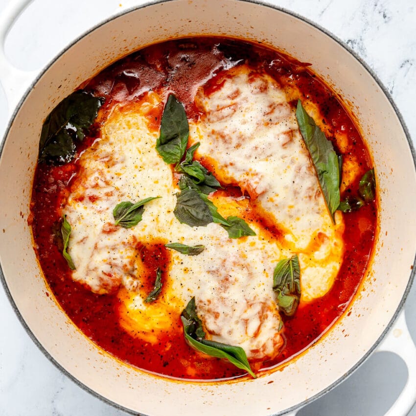 Easy Baked Chicken Marinara - Fed & Fit