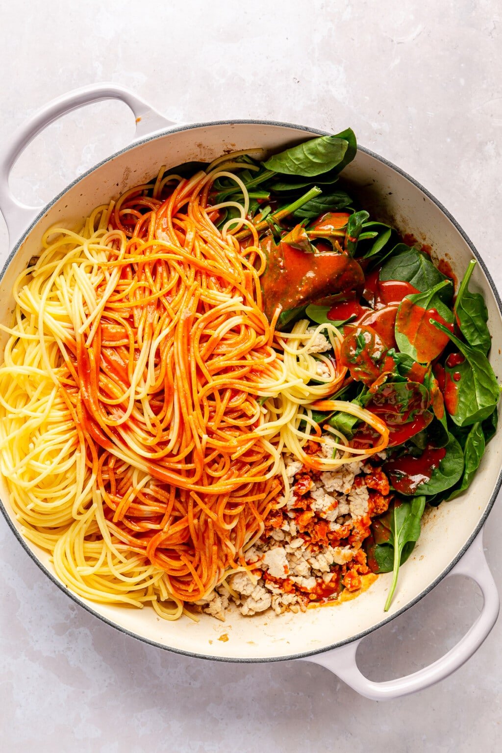 Gochujang Pasta with Ground Chicken - Fed & Fit
