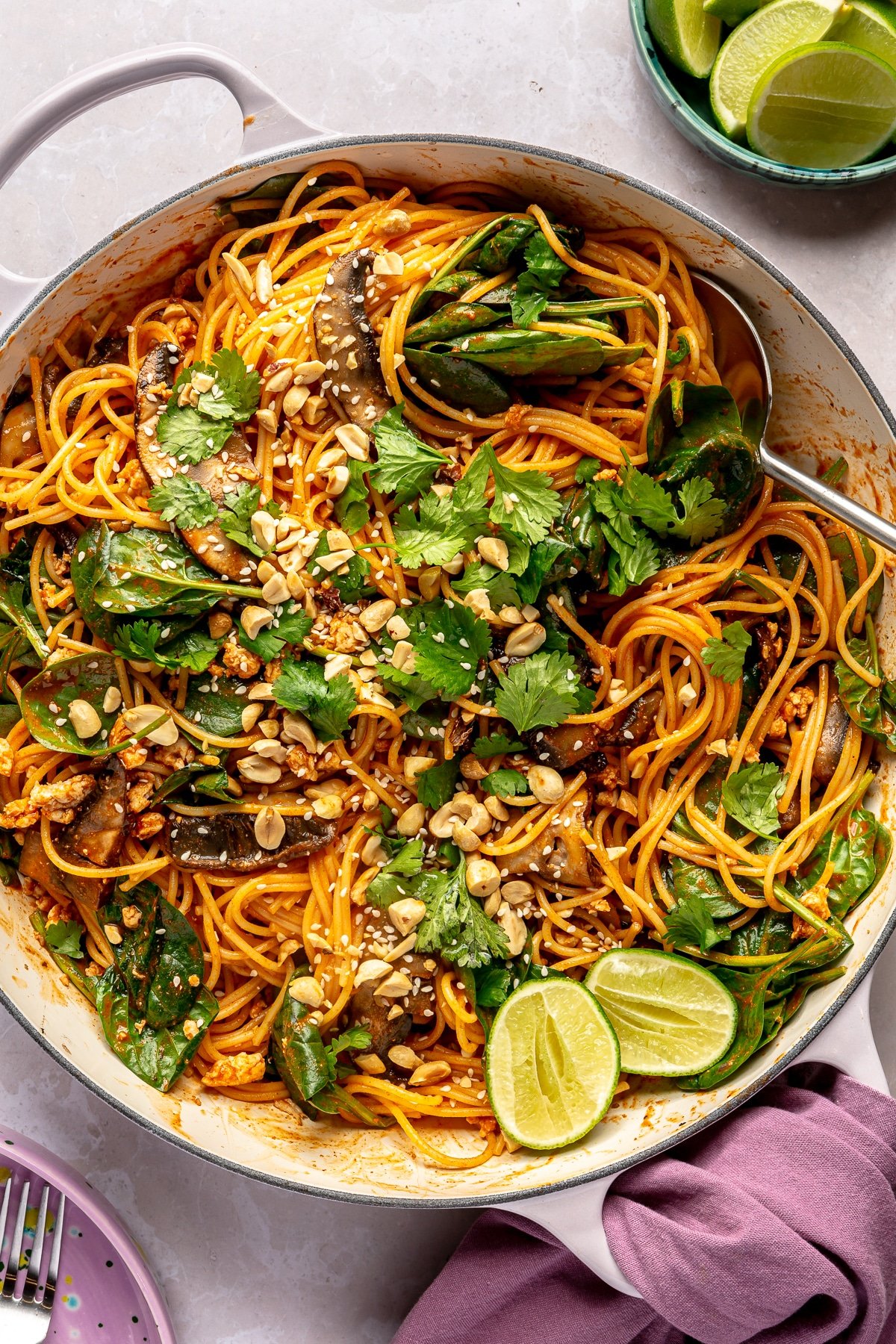 Gochujang Pasta with Ground Chicken - Fed & Fit