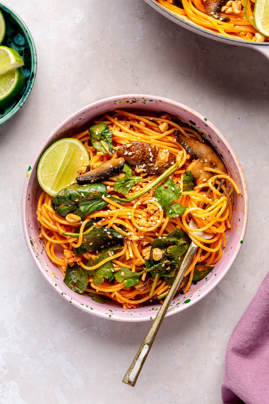 Gochujang Pasta with Ground Chicken - Fed & Fit