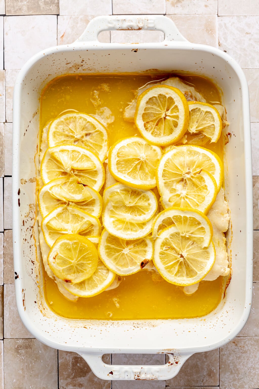 Lemon Butter Baked White Fish - Fed & Fit