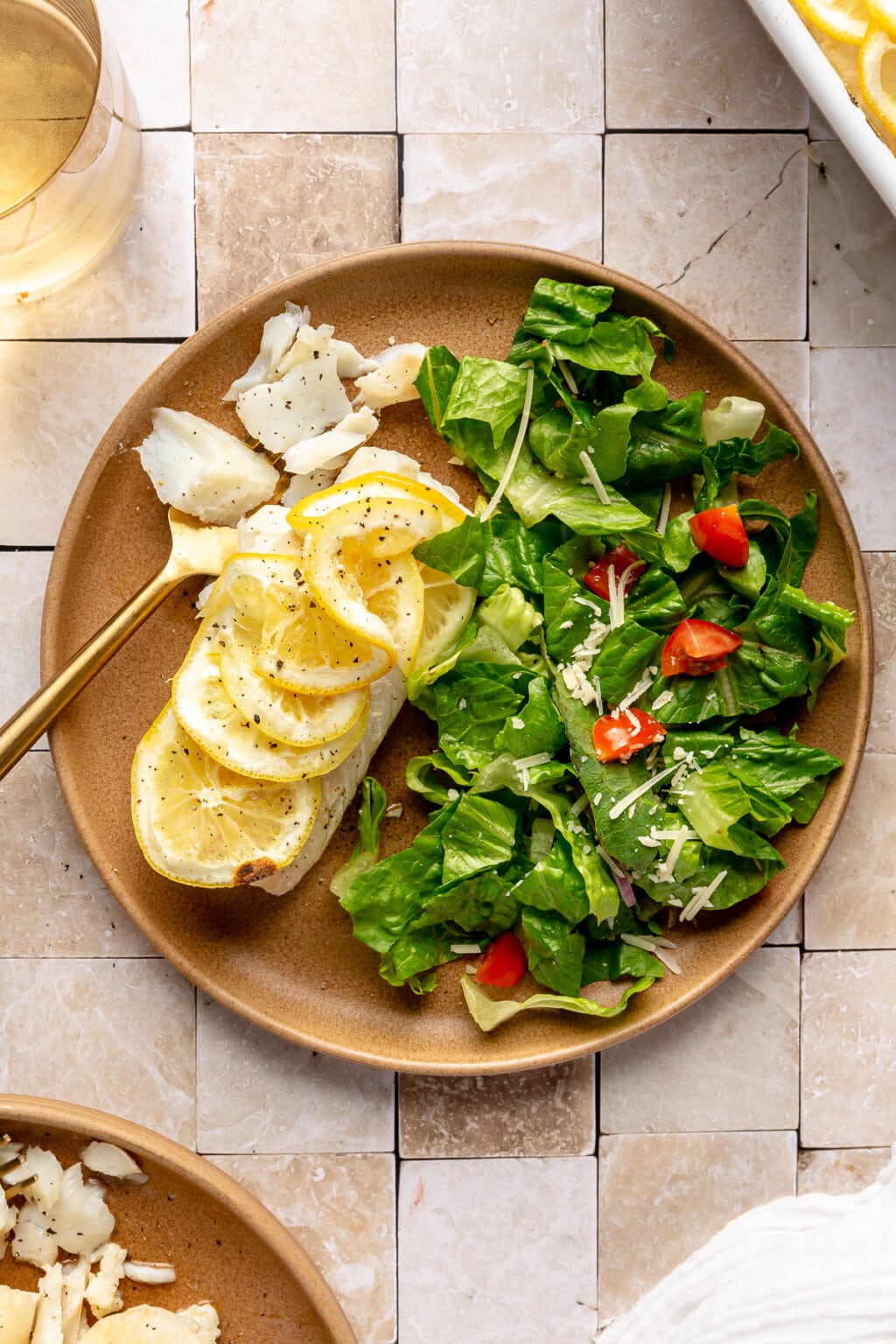 Lemon Butter Baked White Fish - Fed & Fit