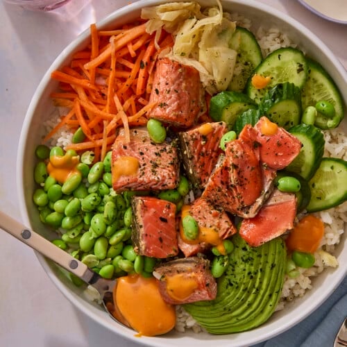 Quick and Easy Salmon Poke Bowls - Fed & Fit