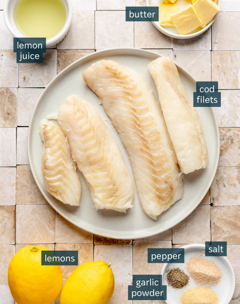 Lemon Butter Baked White Fish - Fed & Fit